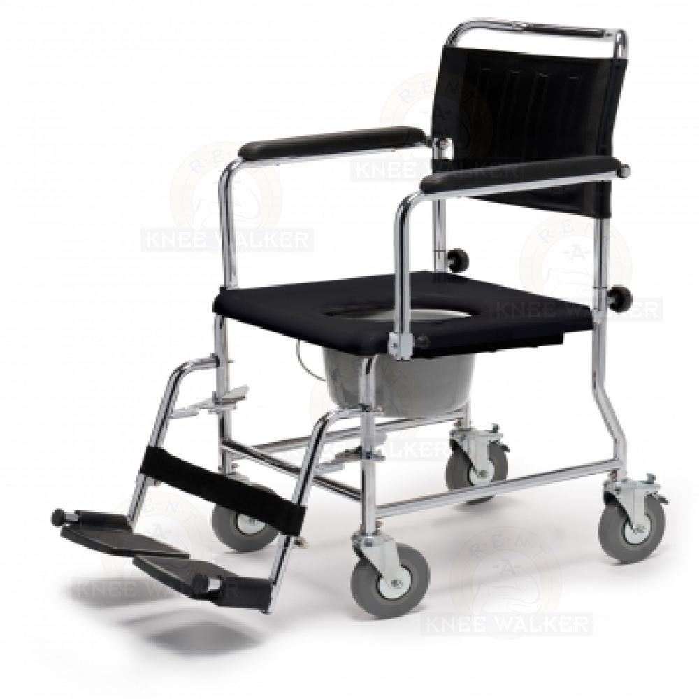 Commode, Drop Arm, Rolling Versamode 6810A : Rent A Knee Walker